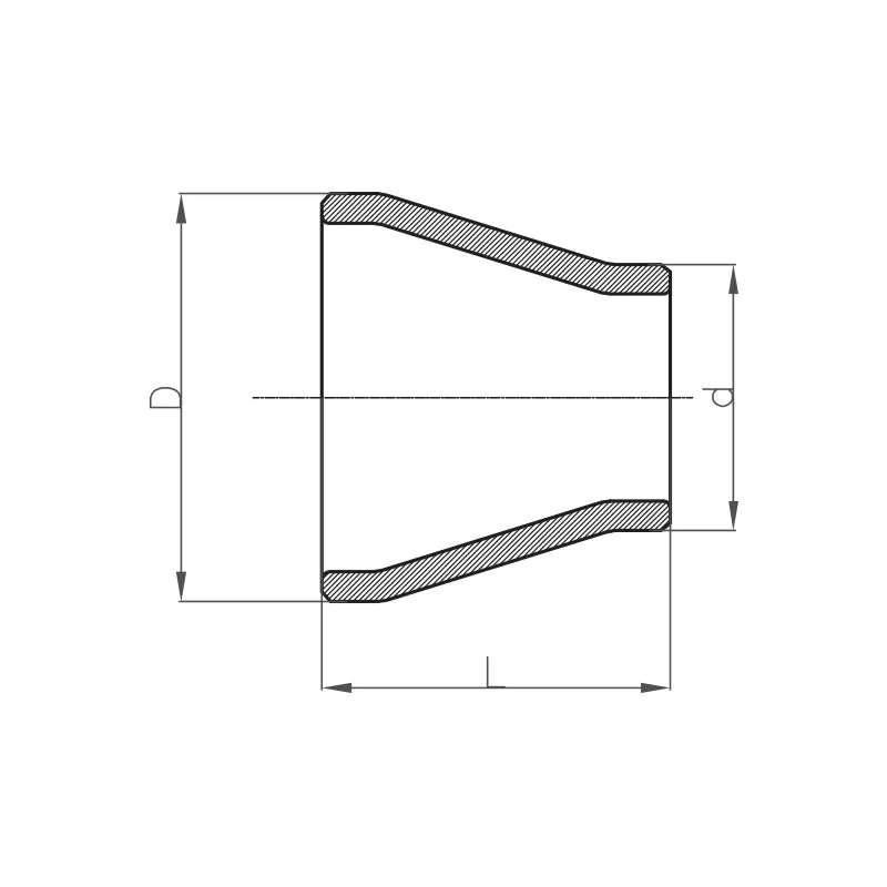 ANSI Schedule 10S concentric reducer - stainless steel 304L - Welding ...