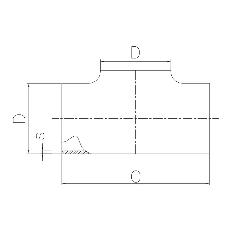 Welding extruded tee 304L for wine installation - SOFRA INOX