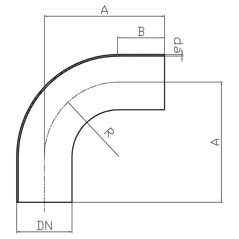 ISO 90° elbow in stainless steel 316L Bio-Pharma for the pharmaceutical ...