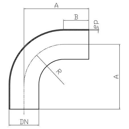 ISO 90° elbow in stainless steel 316L Bio-Pharma for the pharmaceutical ...