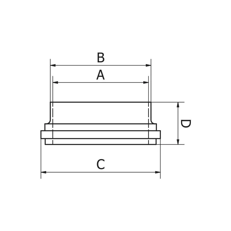 IDF weld-on liner in stainless steel 316 for dairy connection - SOFRA INOX