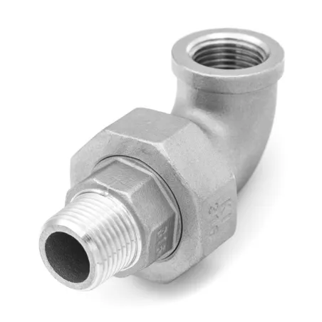 Female union elbow - Gas thread - Piping accessory 1.4436 - SOFRA-INOX