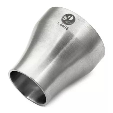 Réduction concentrique SMS avec partie droite courte en inox 304L ...