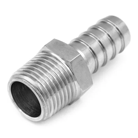 Hexagonal male grooved adapter - Gas thread - 316L - EN 10272- SOFRA-INOX