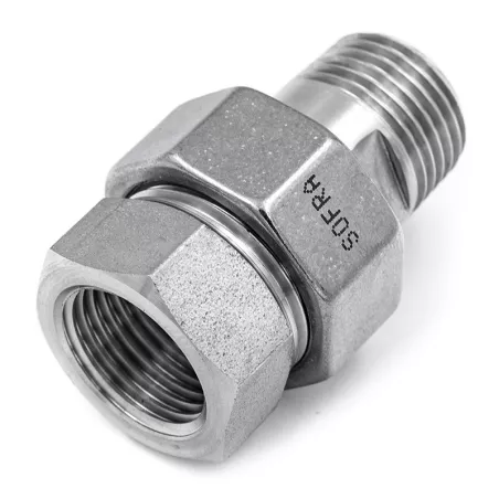 Double seal union - Male Female - Octagonal nut - Gas thread - T06 ...