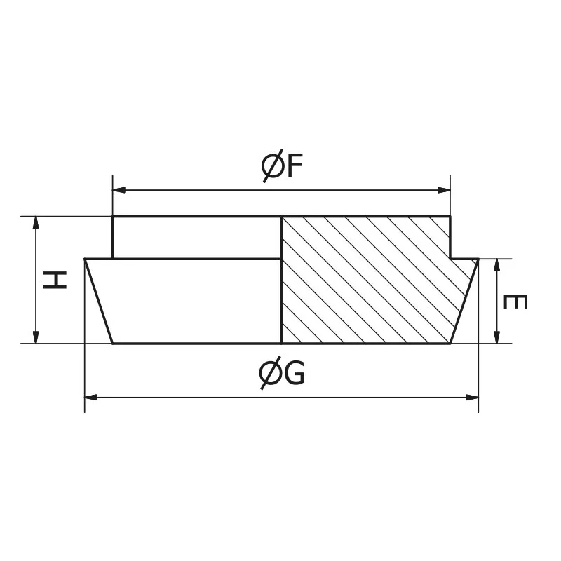 DIN 11851 blank liner stainless steel 316L (1.4404) - SOFRA INOX