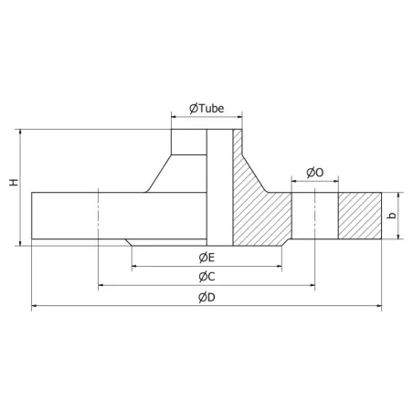 Bride collerette - Type 11B - PN10/16 PN10 - 304L - SOFRA INOX