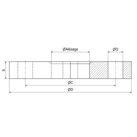 Rotating flange - PN10/16 - PN10 - Type 03A - DIN 2642 - 316L - SOFRA INOX