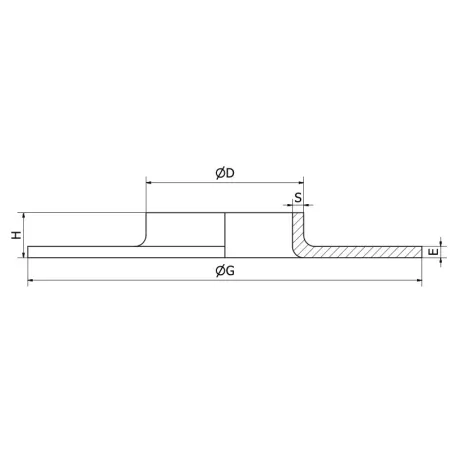 Thin welding metric pressed collar - Type 33 - 316L - SOFRA INOX