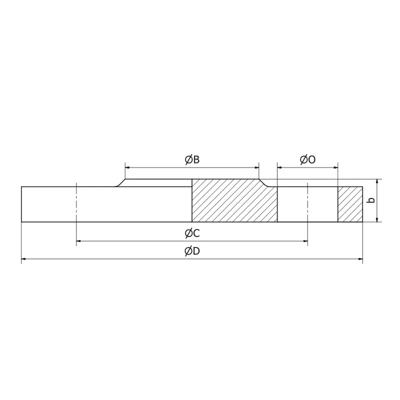 Bride pleine - PN20 - 150 LBS - type 05B - inox 304L - SOFRA INOX