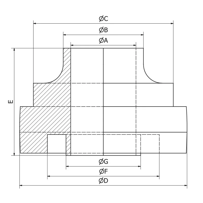 ISO plain part with groove for 4-piece aseptic connection - stainless ...