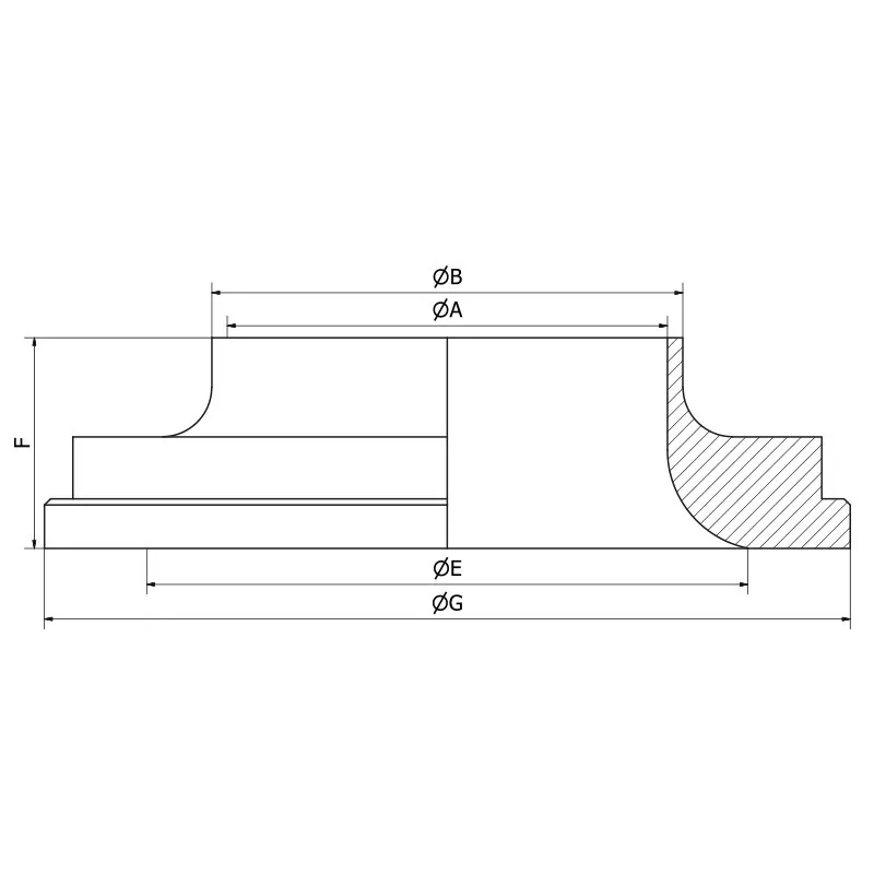 Welding reduced liner 316L - SMS 1145 - made in France - SOFRA INOX