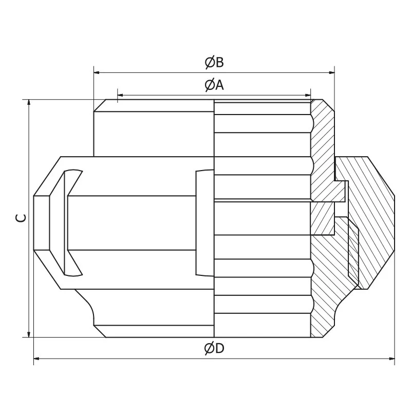 SMS 1145 expanding fitting for food industry - SOFRA INOX