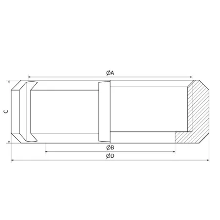Round nut RJT with notches in stainless steel 304 for food connection ...