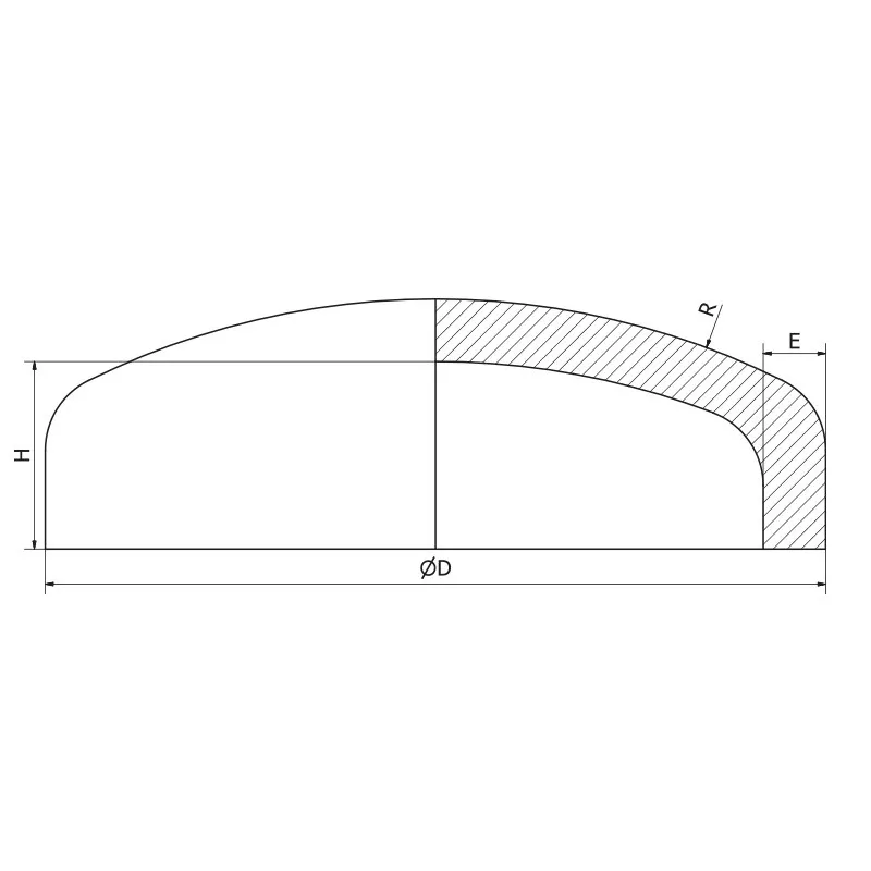 SMS pipe cap made of 316L stainless steel for food industry - SOFRA INOX