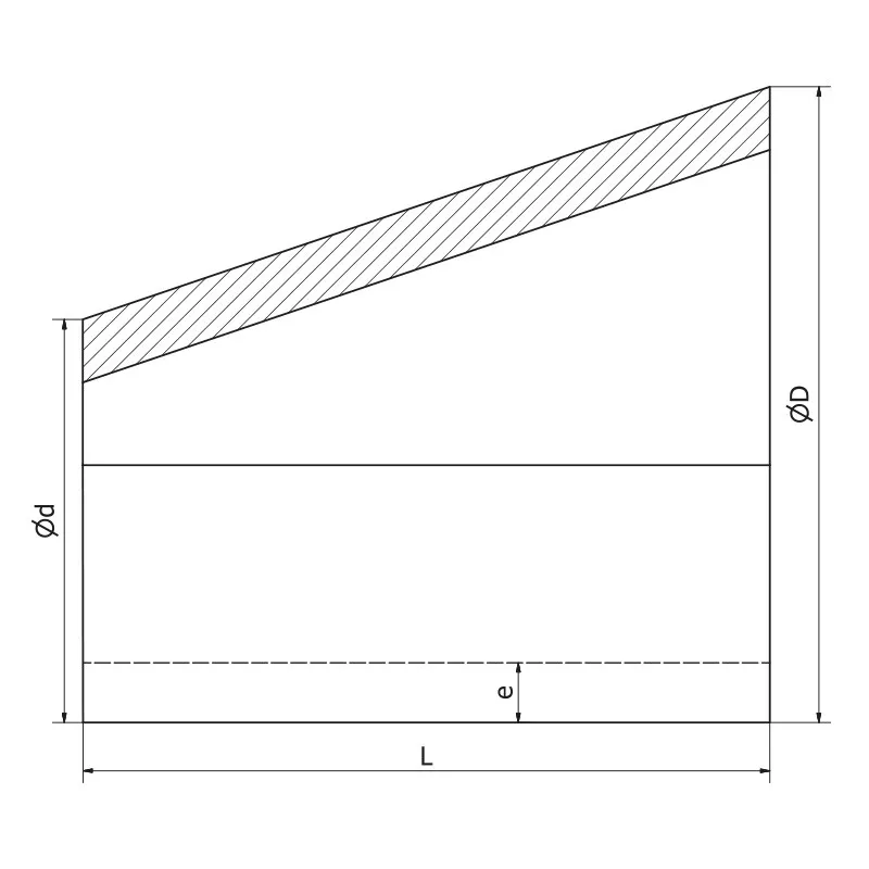 Eccentric Reduction ISO - 316L - Welding accessories - SOFRA-INOX