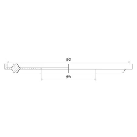 ISO clamp gasket in Viton®/FKM for ISO clamp connection