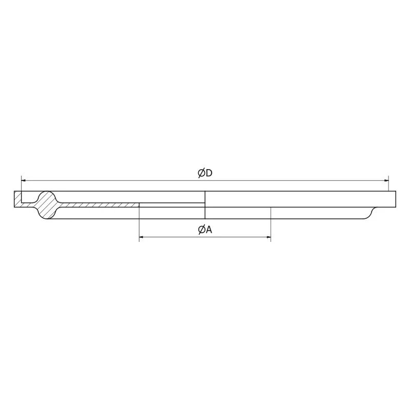 ISO clamp gasket in PTFE (Teflon) for ISO clamp fitting - SOFRA INOX