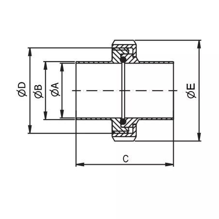 DIN 11864-1 form A complete fitting - 316L - SOFRA INOX
