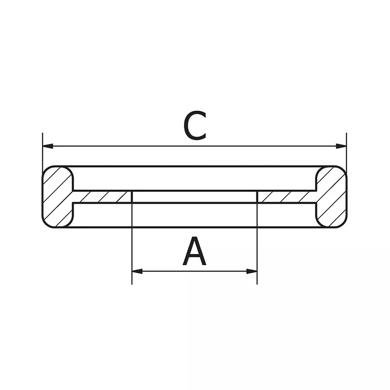 ISO micro clamp gasket in translucent silicone - SOFRA INOX
