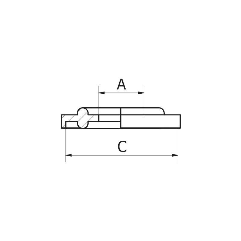 Joint mini CLAMP ISO en PTFE - SOFRA INOX