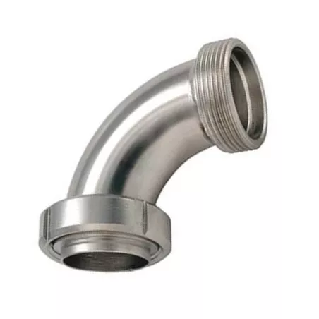 Elbow 90° male female Macon in stainless steel 316 L with O-ring for ...
