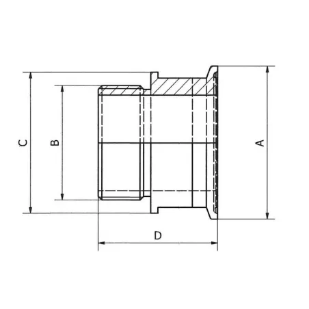 Ferrule Clamp ISO mâle filetée pour bague BS - SOFRA INOX