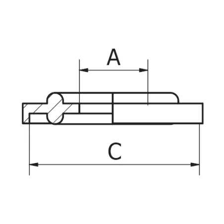 ISO mini clamp gasket black EPDM - SOFRA INOX
